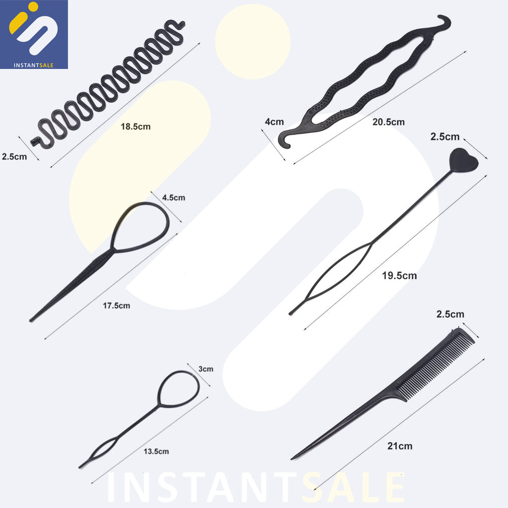 Hair Braiding Tools 6 Pcs | Needle Hairpins Braid Clips | InstantSale